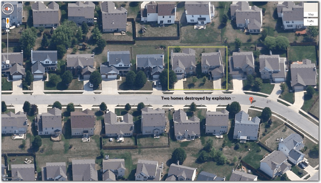 Indianapolis IN: Before and After Photos of South Side Home Explosion ...