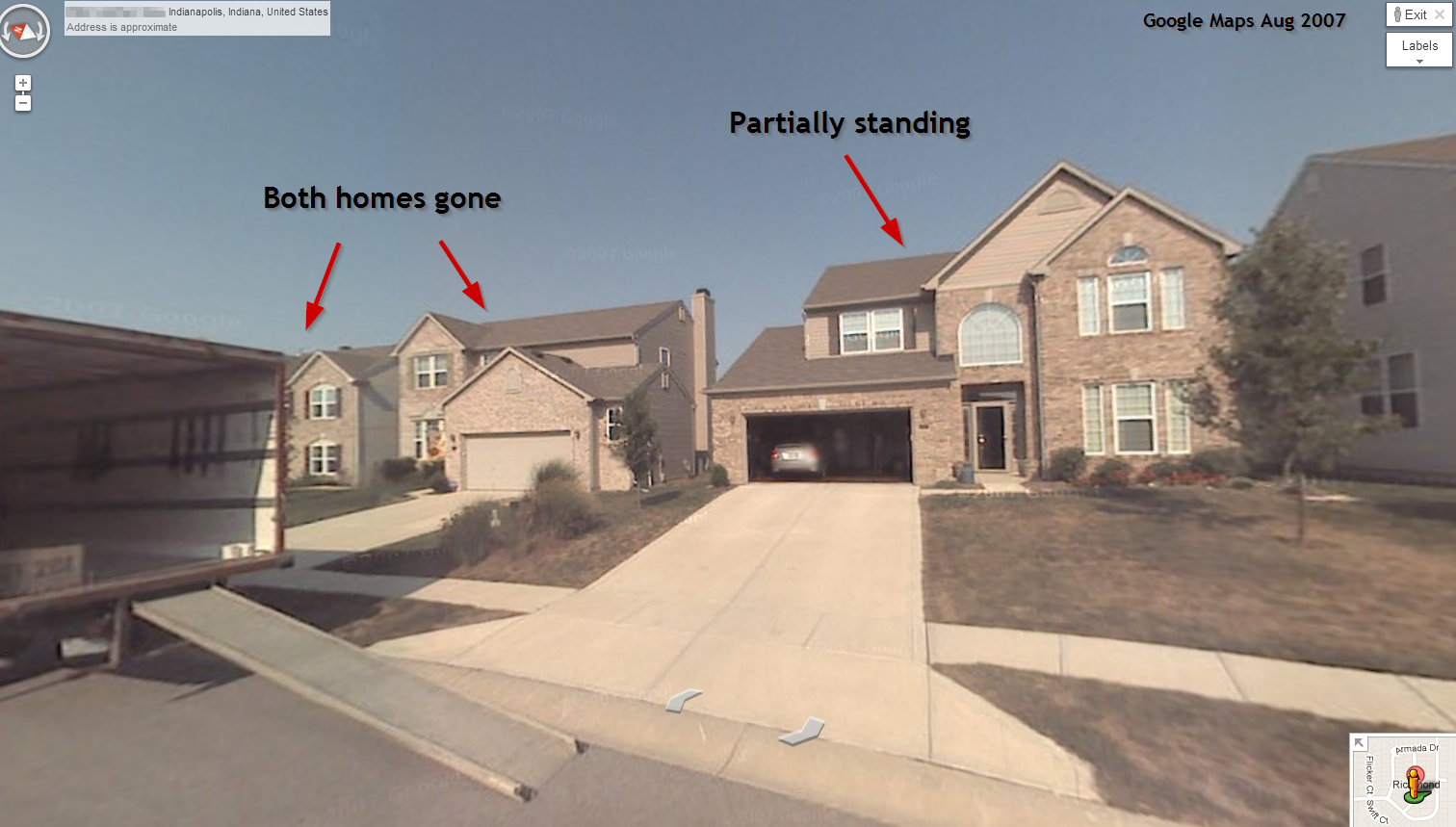Indianapolis IN: Before and After Photos of South Side Home Explosion ...